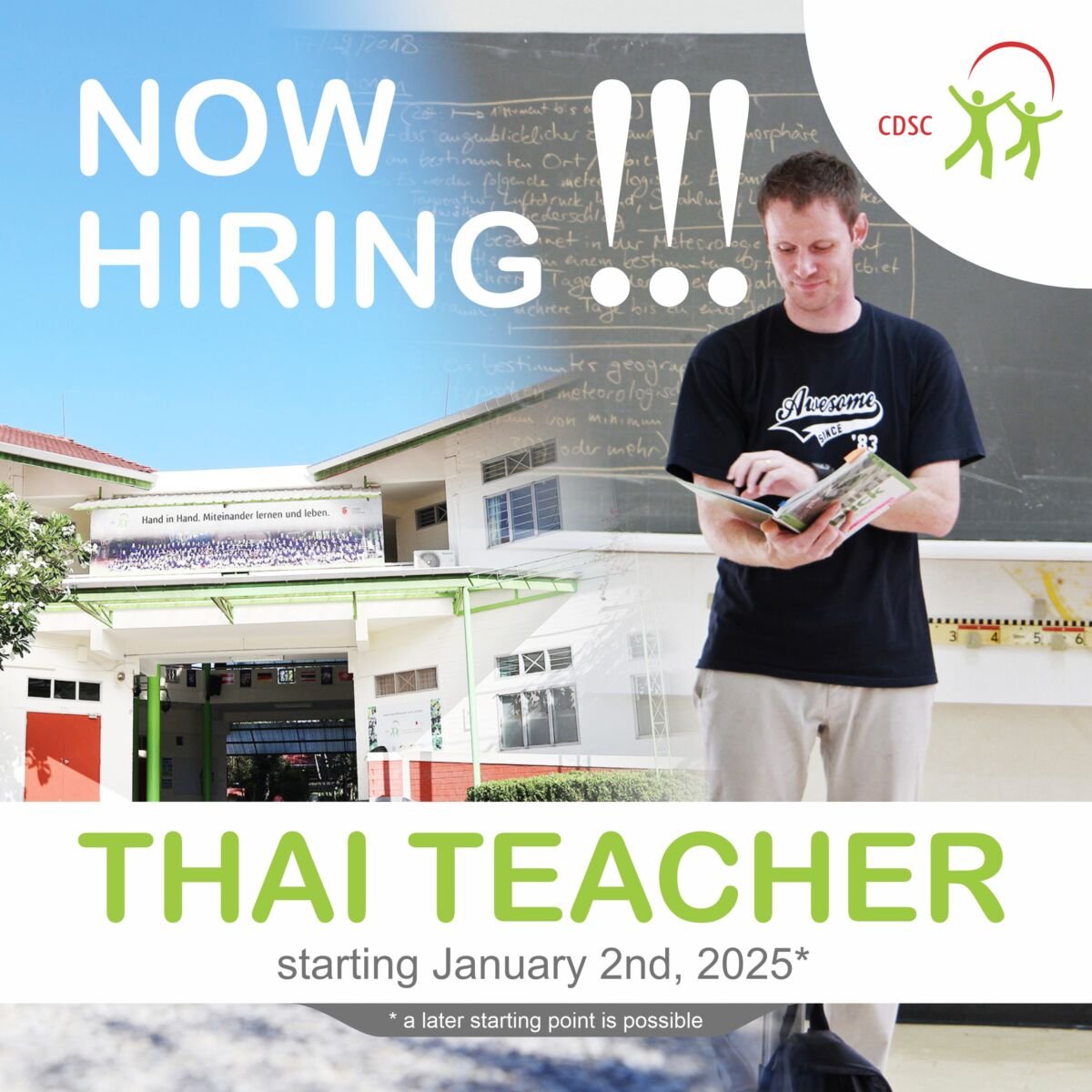 Now Hiring!!! - Thai Teacher - Starting January 2025 - Christliche ...