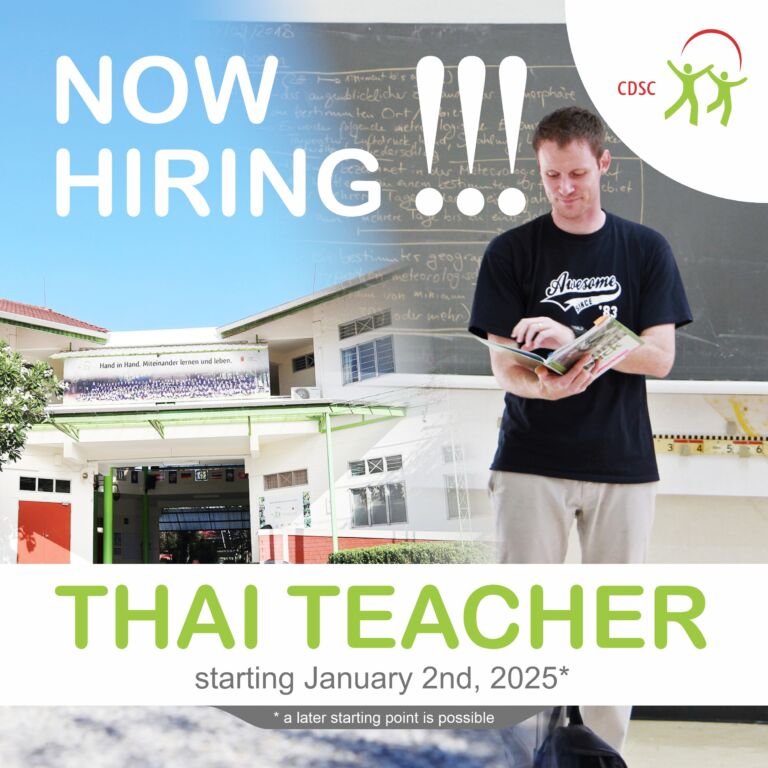 Now Hiring!!! - Thai Teacher - Starting January 2025 - Christliche ...